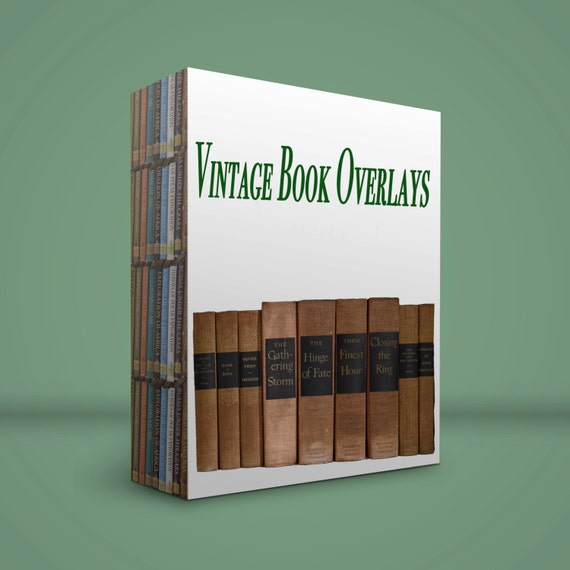33 Vintage Book Overlays | Etsy