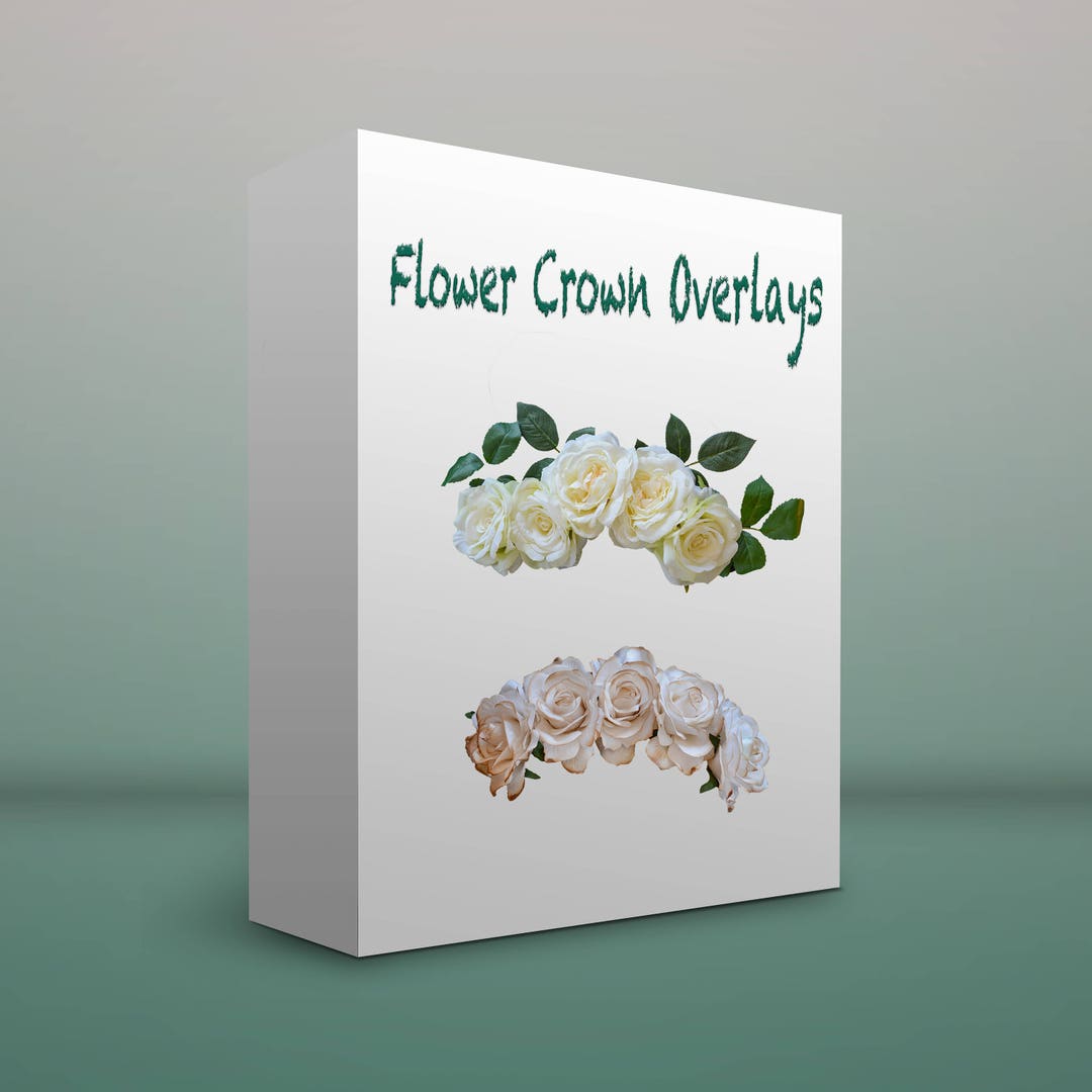 Flower Crown Photo Overlays {12} - Etsy
