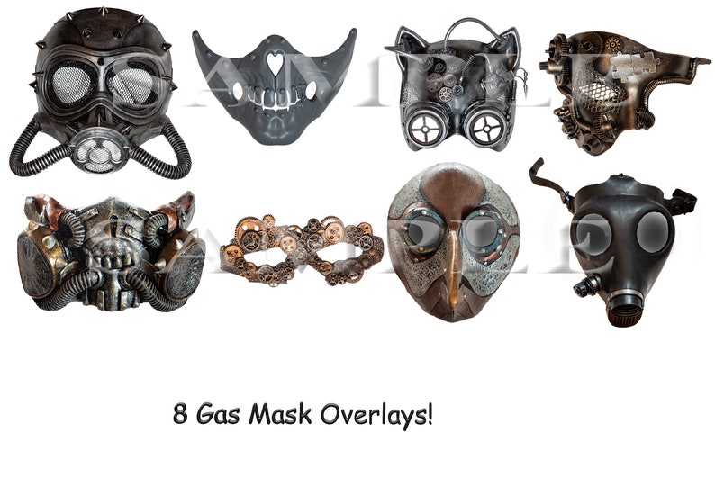 8 Steampunk Mask Overlays - Etsy