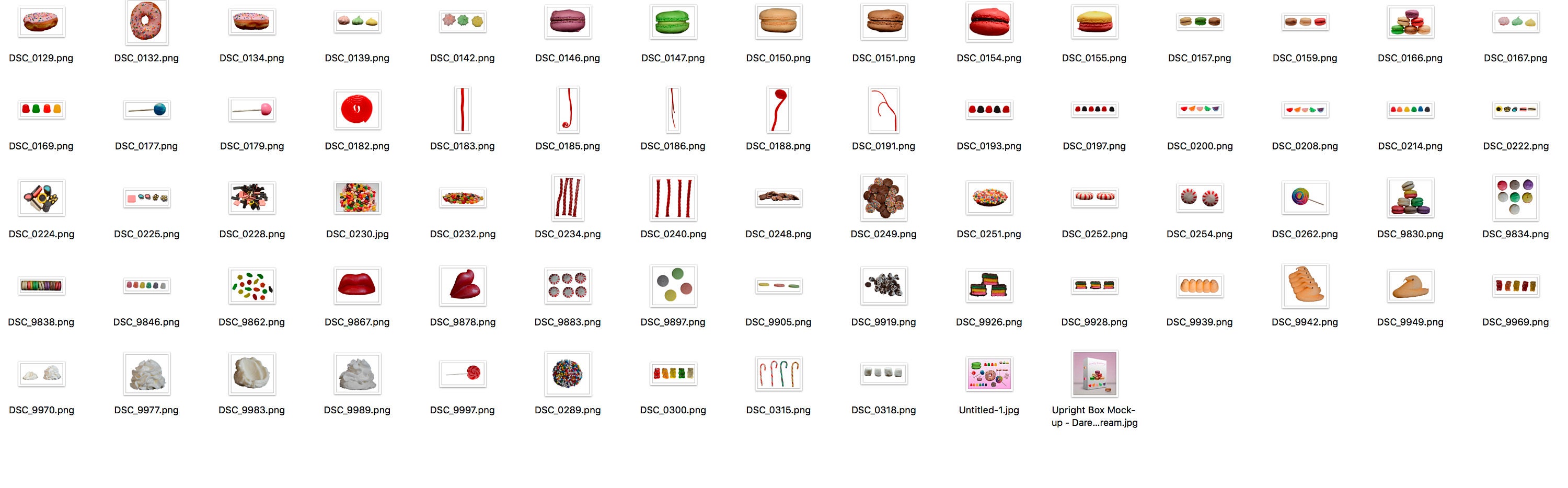 60 Candy Overlays PNG Files - Etsy