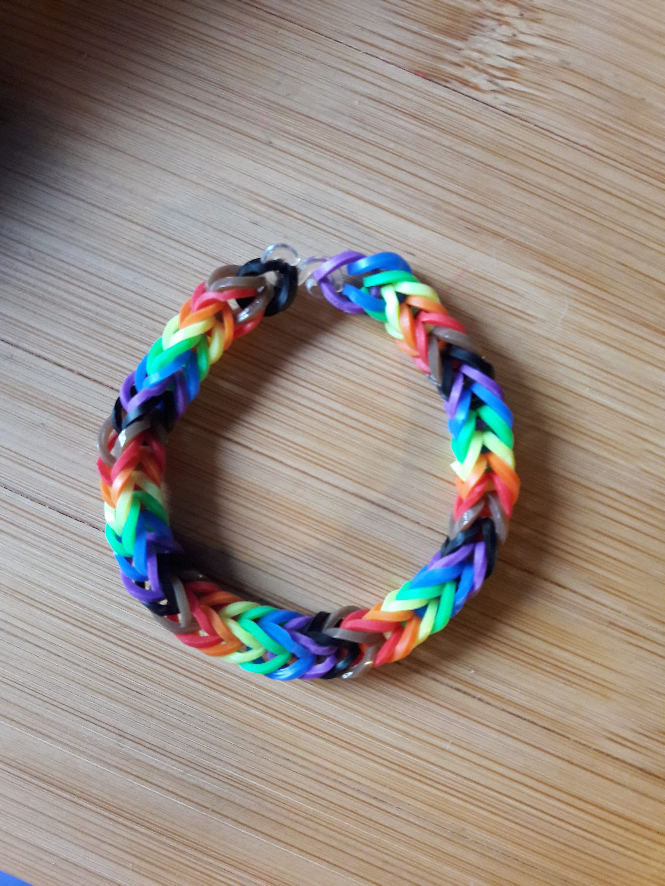Anti-racist/inclusive LGBTQ Pride Flag Loom Bracelet rainbow - Etsy UK