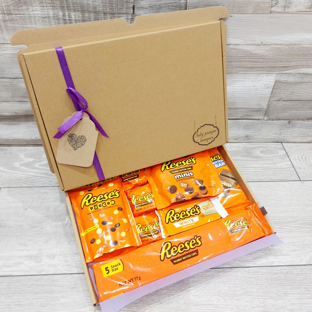 Reeses Peanut Butter Chocolate Gift Box Chocolate Hamper Personalised ...