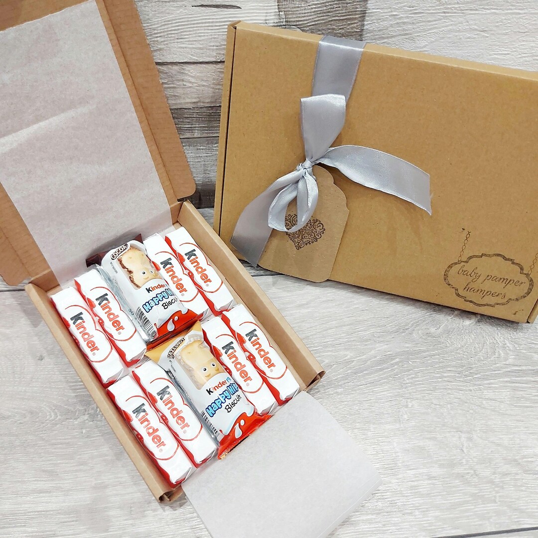 Kinder Bueno Chocolate Gift Box | Kinder Hamper | Personalised Gift Tag ...