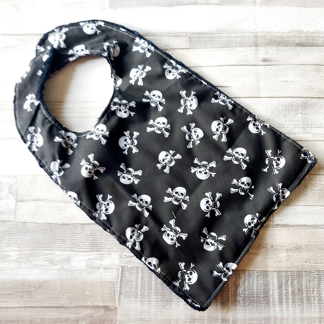 Adult SEN Bib Dribble Bib Black Skull Design Elderly Bib - Etsy