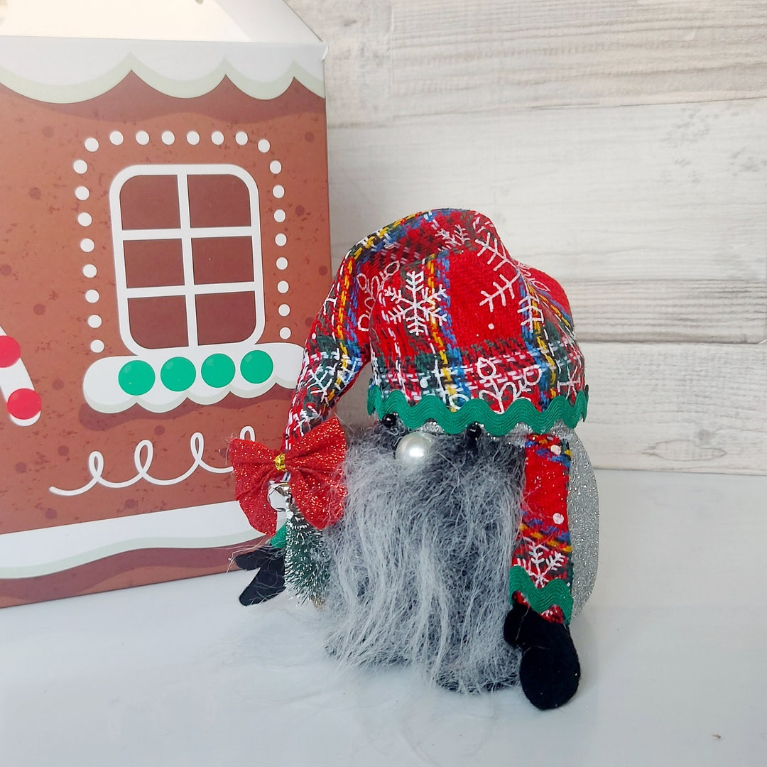 Glass Christmas Gonk: Tartan Holiday Decoration - Etsy