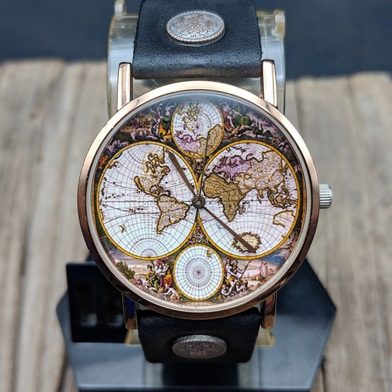 World Map Watch - Etsy