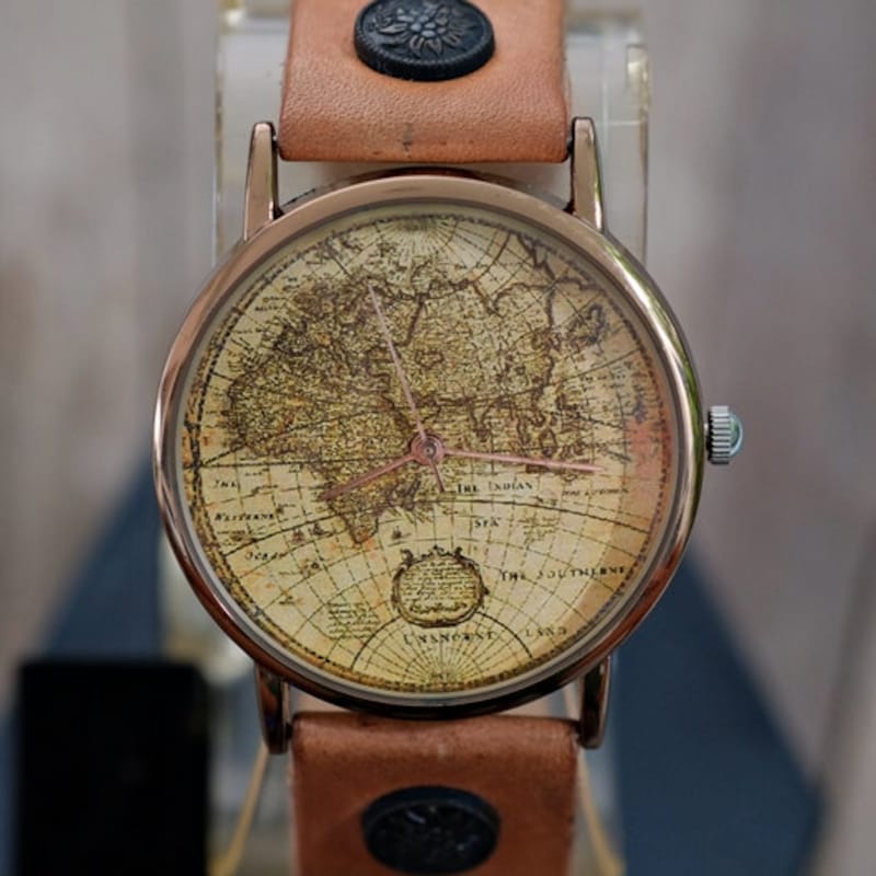 World Map Watch - Etsy