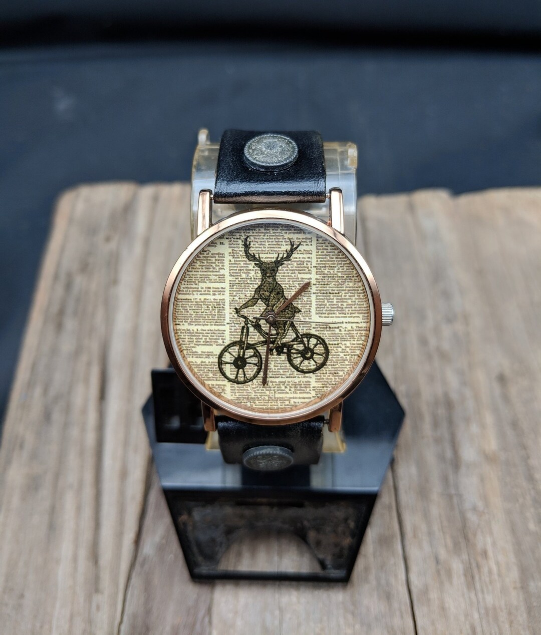 Deer Love Bike Dictionary Watch Women Watch Men Watch Funny Watch ...