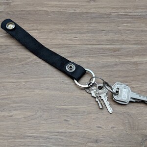 Biker Leather Belt Loop Key Chain Skull Vintage Genuine Cowhide Leather ...