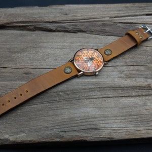 Honeycomb Bee Leather Watch Fashion Watch Women Watch Ladies Watch ...
