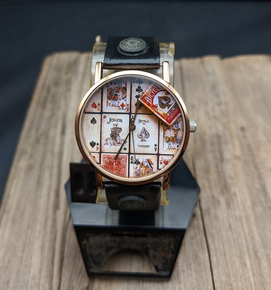 Playing Cards Watch Leather Tarot Watch Women Watch Unisex Watch Gift ...