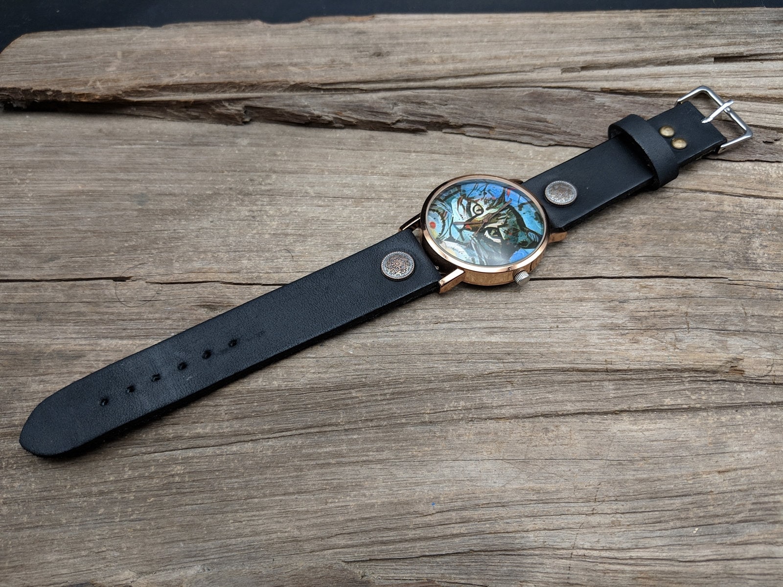 Cute Cat Painting WatchWomen WatchMen WatchFunny | Etsy