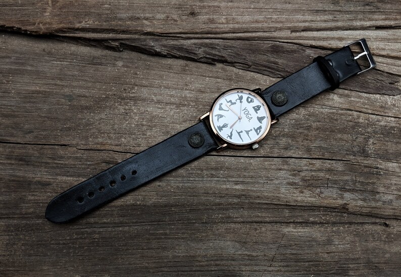 Yoga Poses Watch Leather Ladies Watch Women Watch Unisex Watch | Etsy