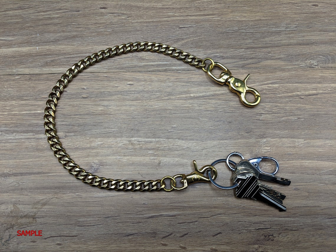 Brass Wallet Chain Belt Hook Wallet Vintage Lanyard Wallet - Etsy