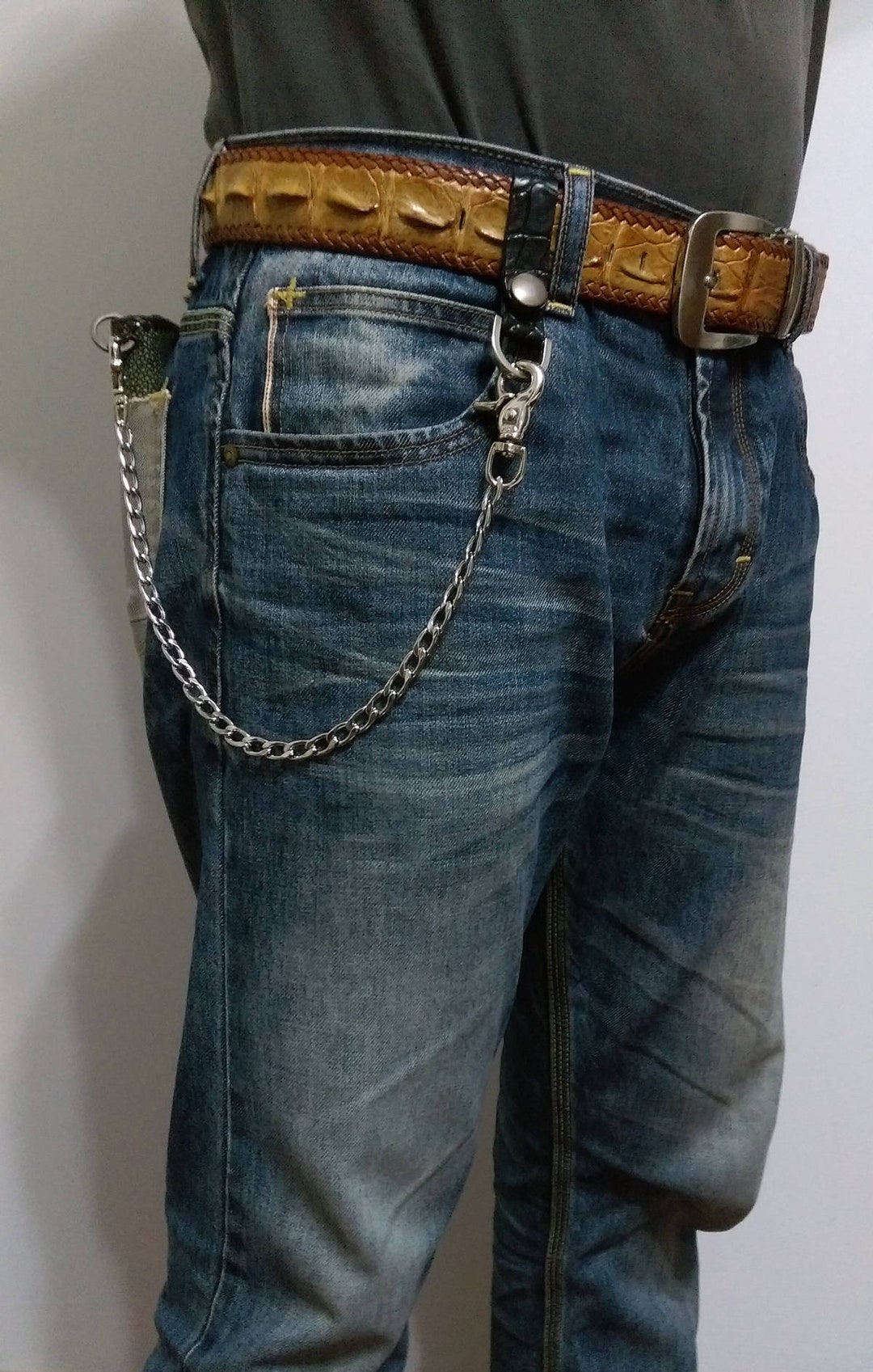 Chain Belt Hook Wallet Vintage Chain Wallet Chain Biker Long Wallet ...