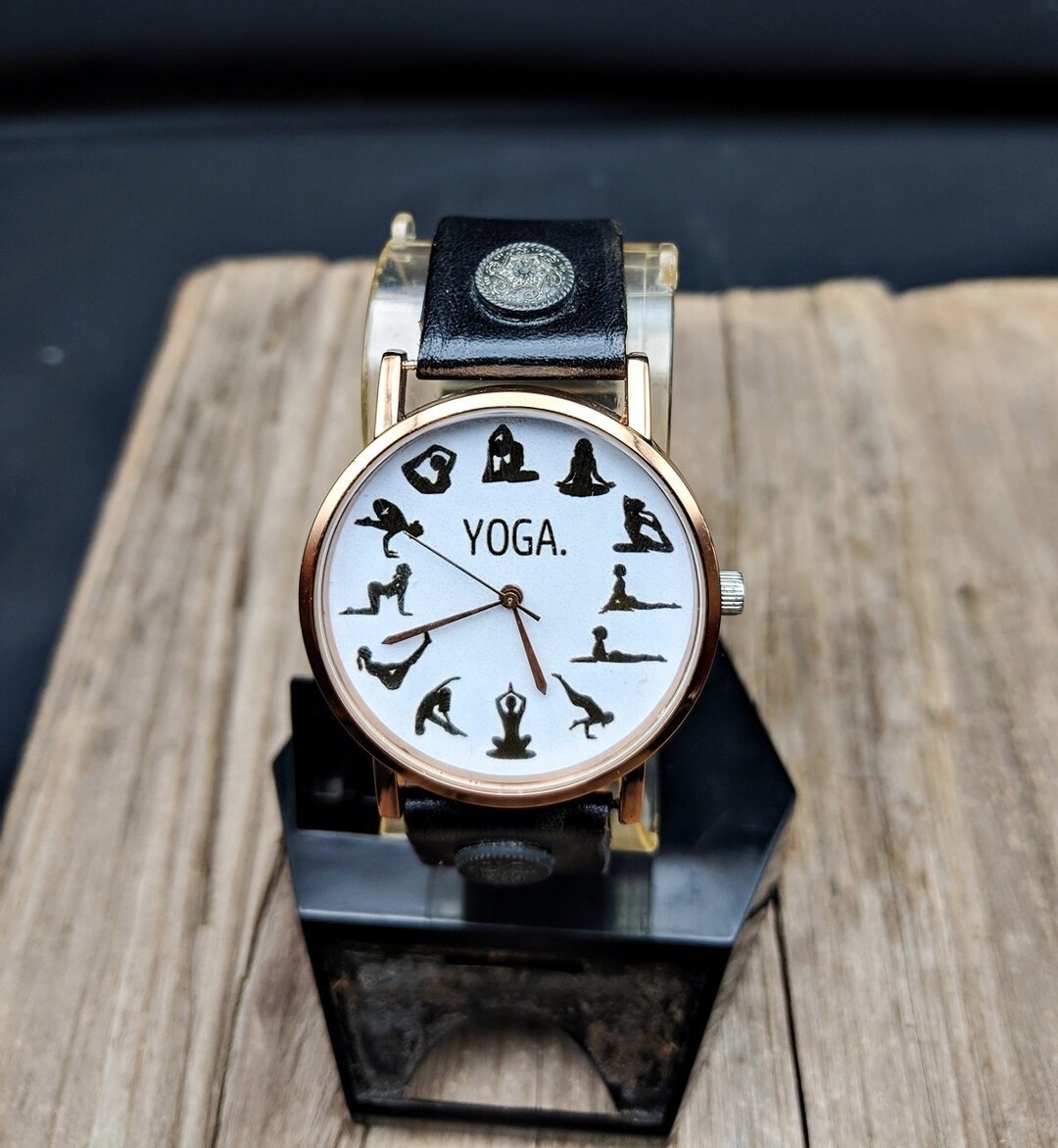 Yoga Poses Watch Leather Ladies Watch Women Watch Unisex Watch - Etsy
