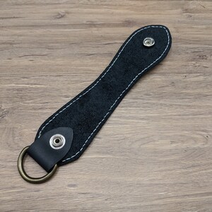 Bison Belt Loop Key Chain Cowhide Leather Wallet Chain for Men Buffalo ...