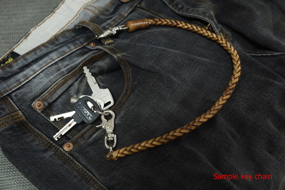 Braided Chain Wallets Brown Vintage Genuine Cowhide Leather - Etsy