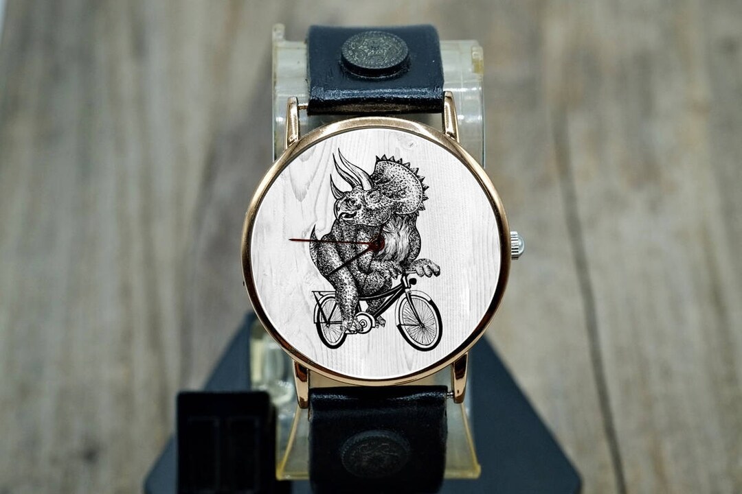 Dinosaur Fossil Watch Leather,ladies Watch,cat Watch,unisex,wristwatch ...