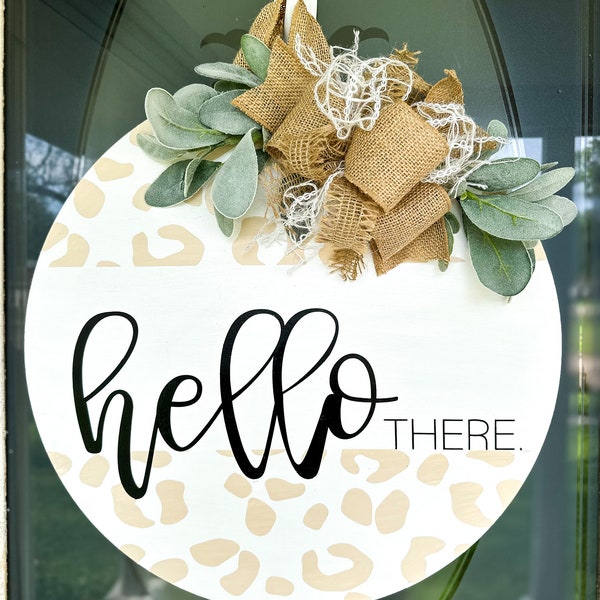 Leopard Door Hanger - Etsy