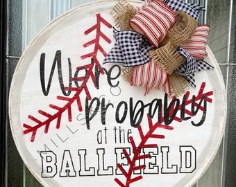 Baseball Door Decor - Etsy