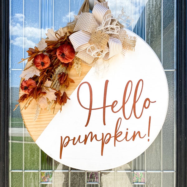 Hello Pumpkin Sign - Etsy