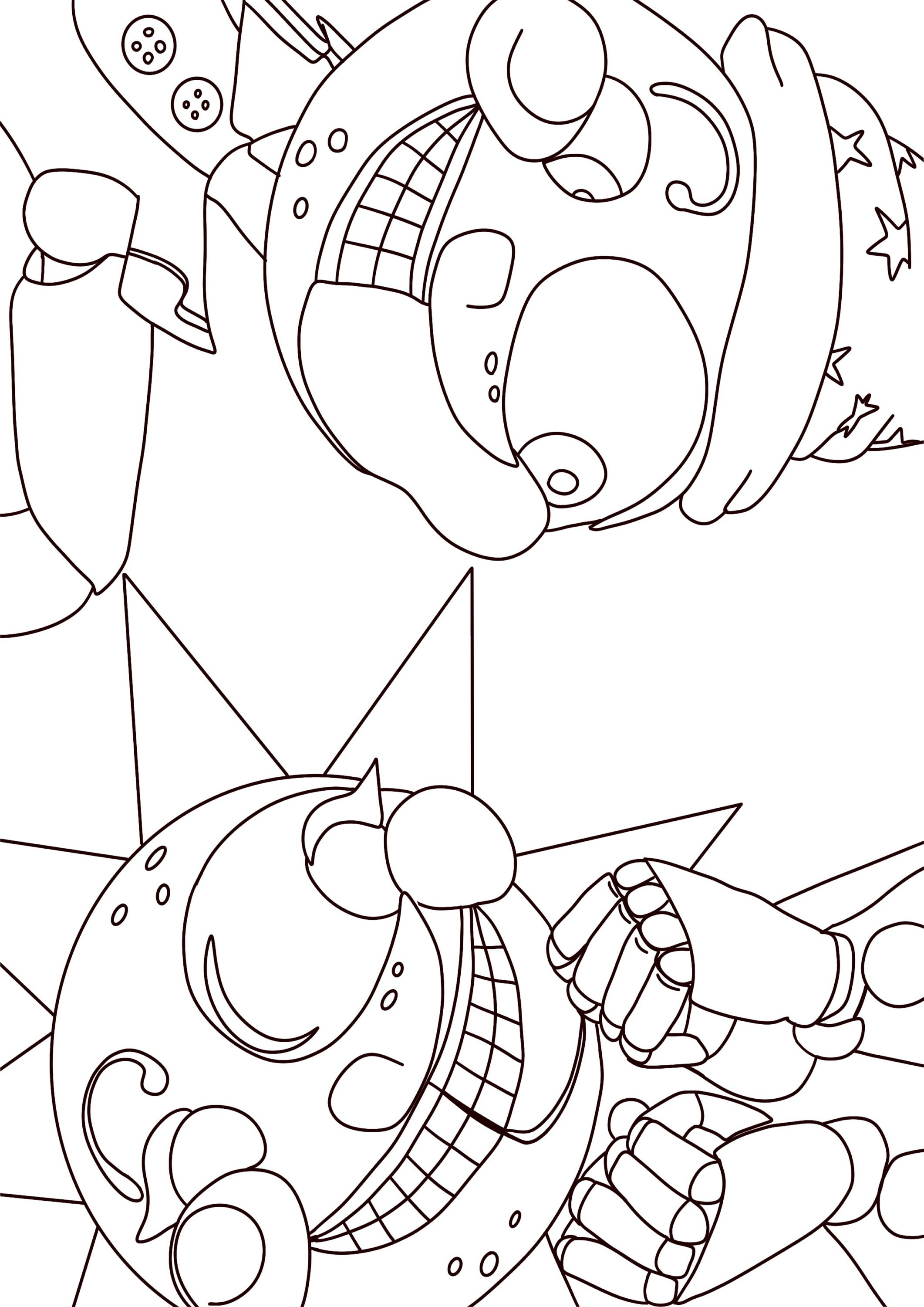 5 X Fnaf Digital Colouring Pages Bundle 2 Hand-drawn Digital - Etsy ...