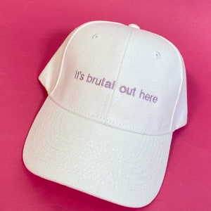 Personalised Slogan Baseball Cap - Custom Embroidered Text - Unisex Hat ...