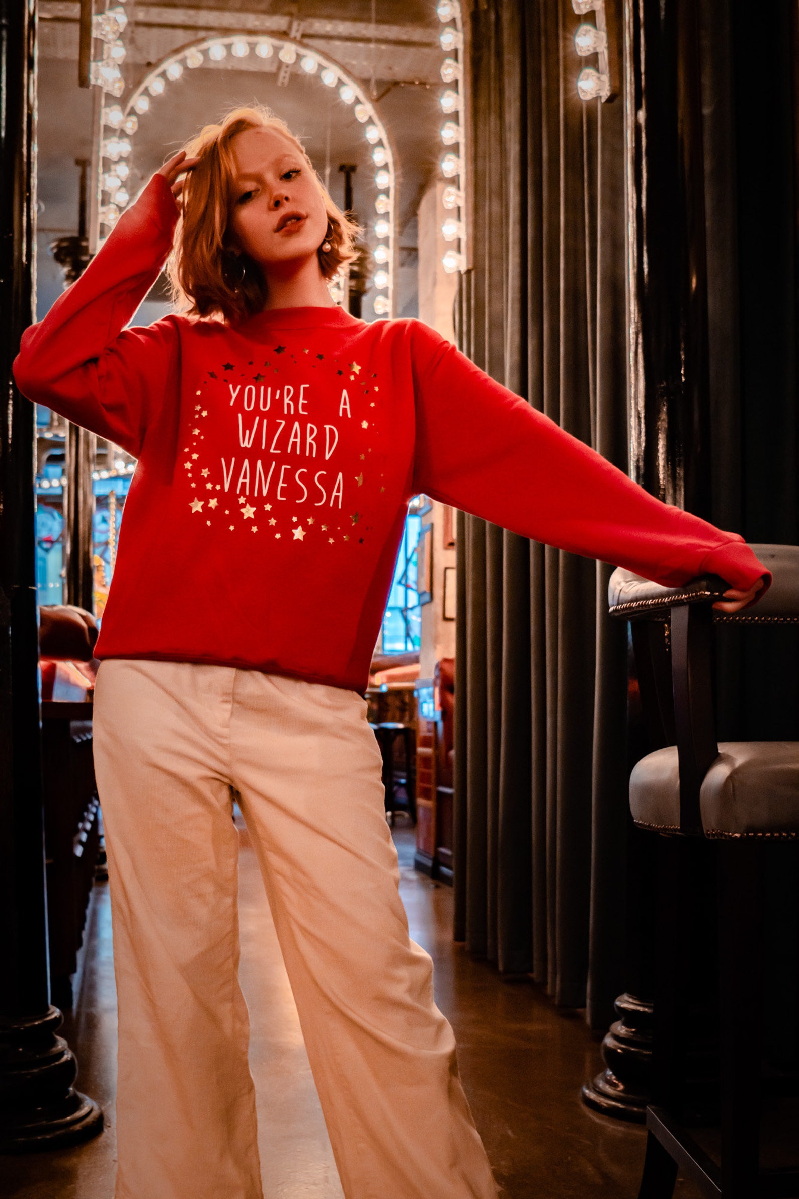 Personalised You're A Wizard Slogan Christmas Jumper From | Etsy UK