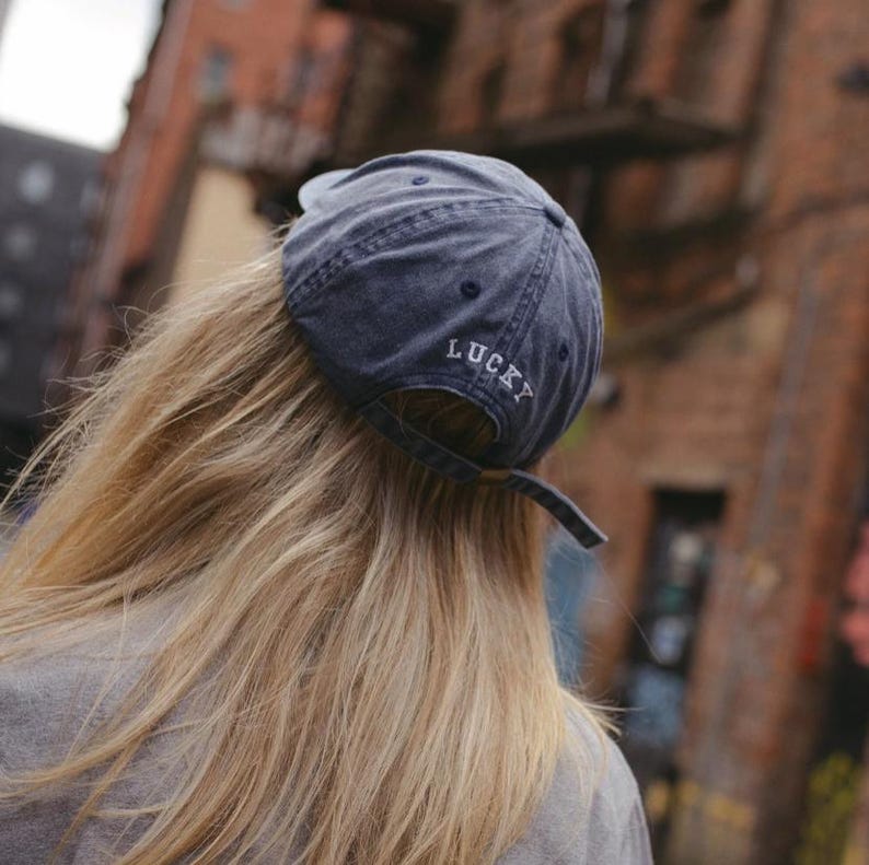 Personalised Slogan Faded Baseball Cap - Custom Embroidered Text Hat - Etsy