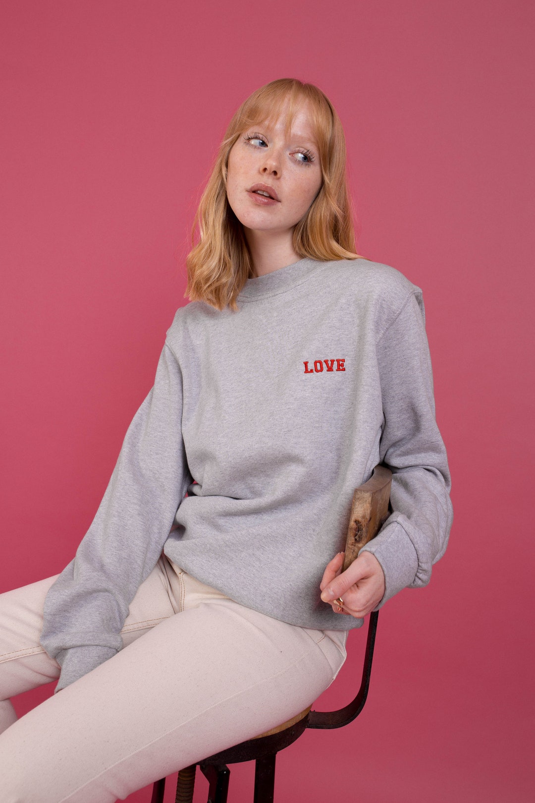 Custom Embroidered Word Sweatshirt From Rock on Ruby - Personalised ...