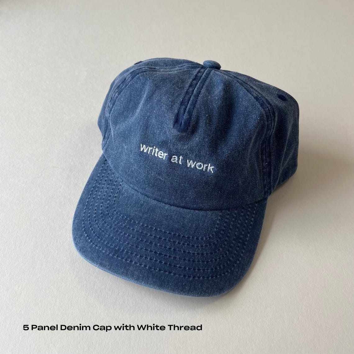 Personalised Slogan Faded Baseball Cap - Custom Embroidered Text Hat - Etsy