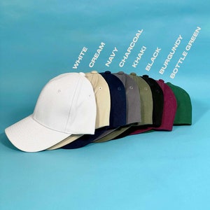 Personalised Slogan Baseball Cap - Custom Embroidered Text - Unisex Hat ...