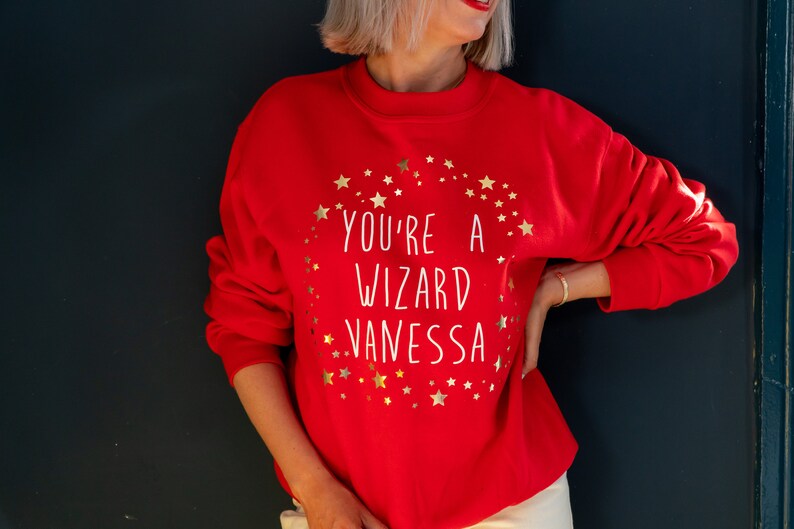 Personalised You're A Wizard Slogan Christmas Jumper From - Etsy UK