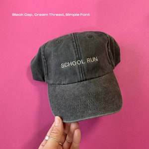 Personalised Slogan Faded Baseball Cap - Custom Embroidered Text Hat - Etsy