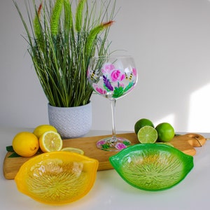 Glass Bowl Lemon Design - Etsy UK