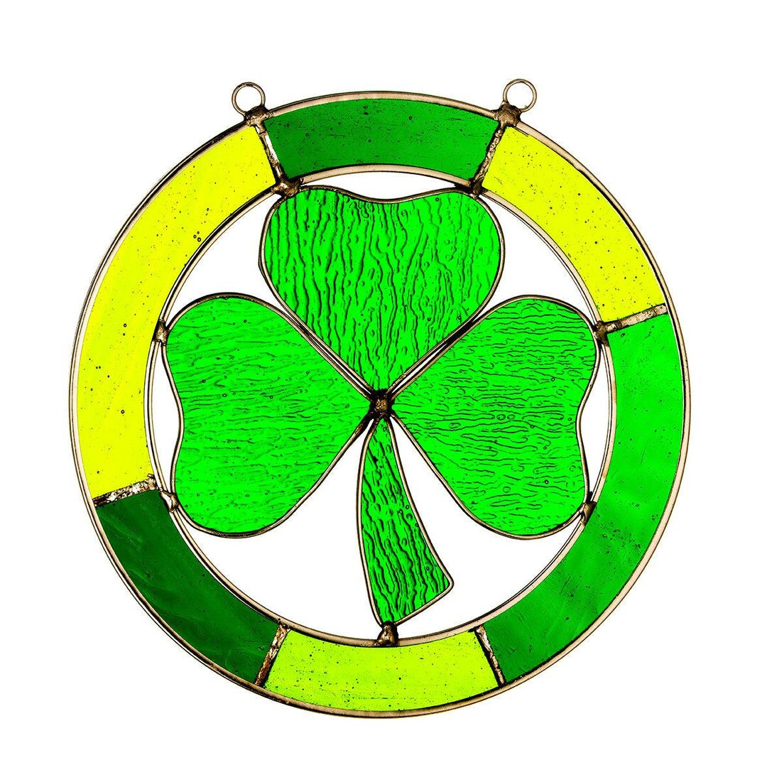 Stained Glass Shamrock - Etsy UK