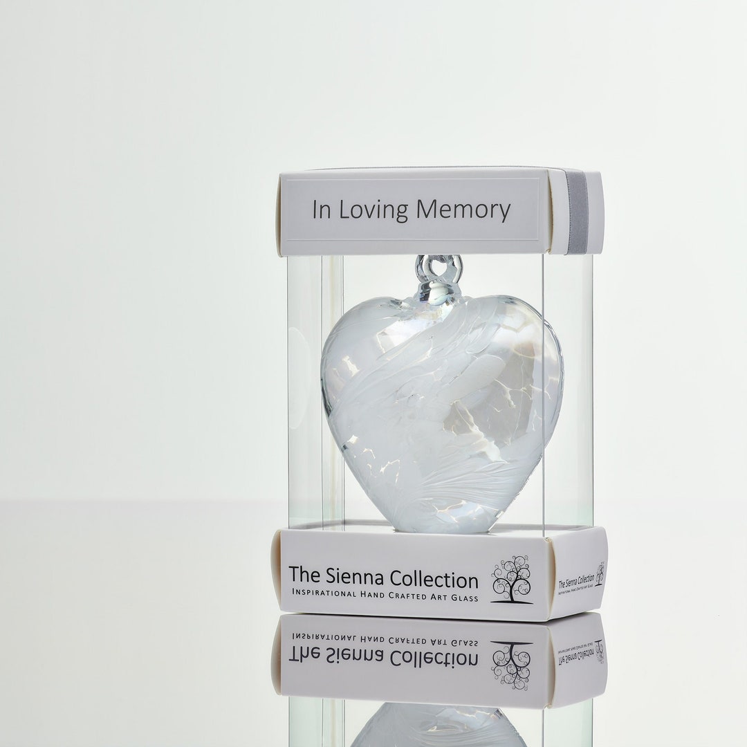 8cm Friendship Heart - in Loving Memory - White - Etsy UK