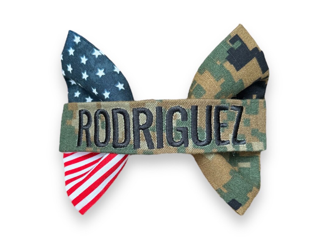 Military Nametape Bow Army Marines Air Force US Navy Military Gift ...