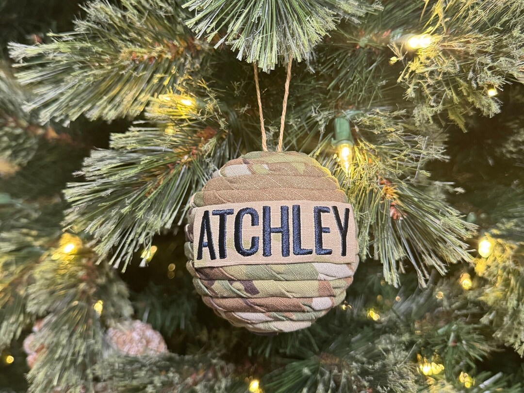 Personalized Space Force OCP Ornament, Military Ornament, Military ...