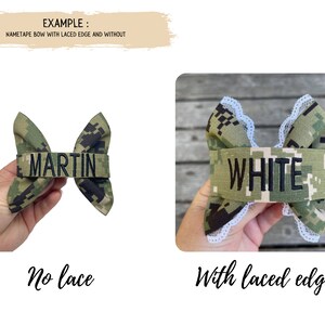 Personalized Army ACU Nametape Bow Army Bow Deployment - Etsy