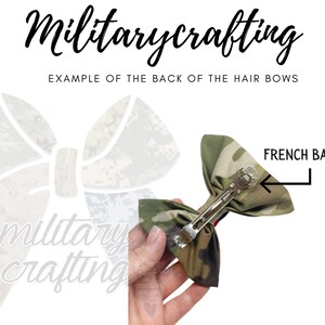 Personalized Army ACU Nametape Bow Army Bow Deployment - Etsy