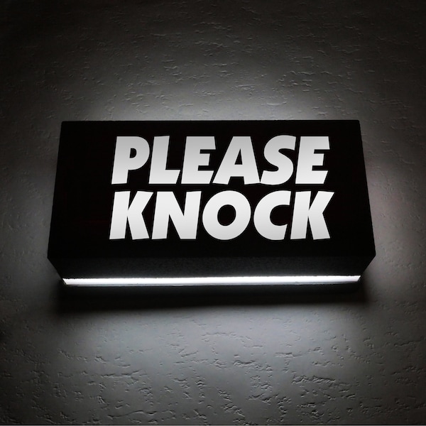 Please Knock Before Entering Sign - Etsy