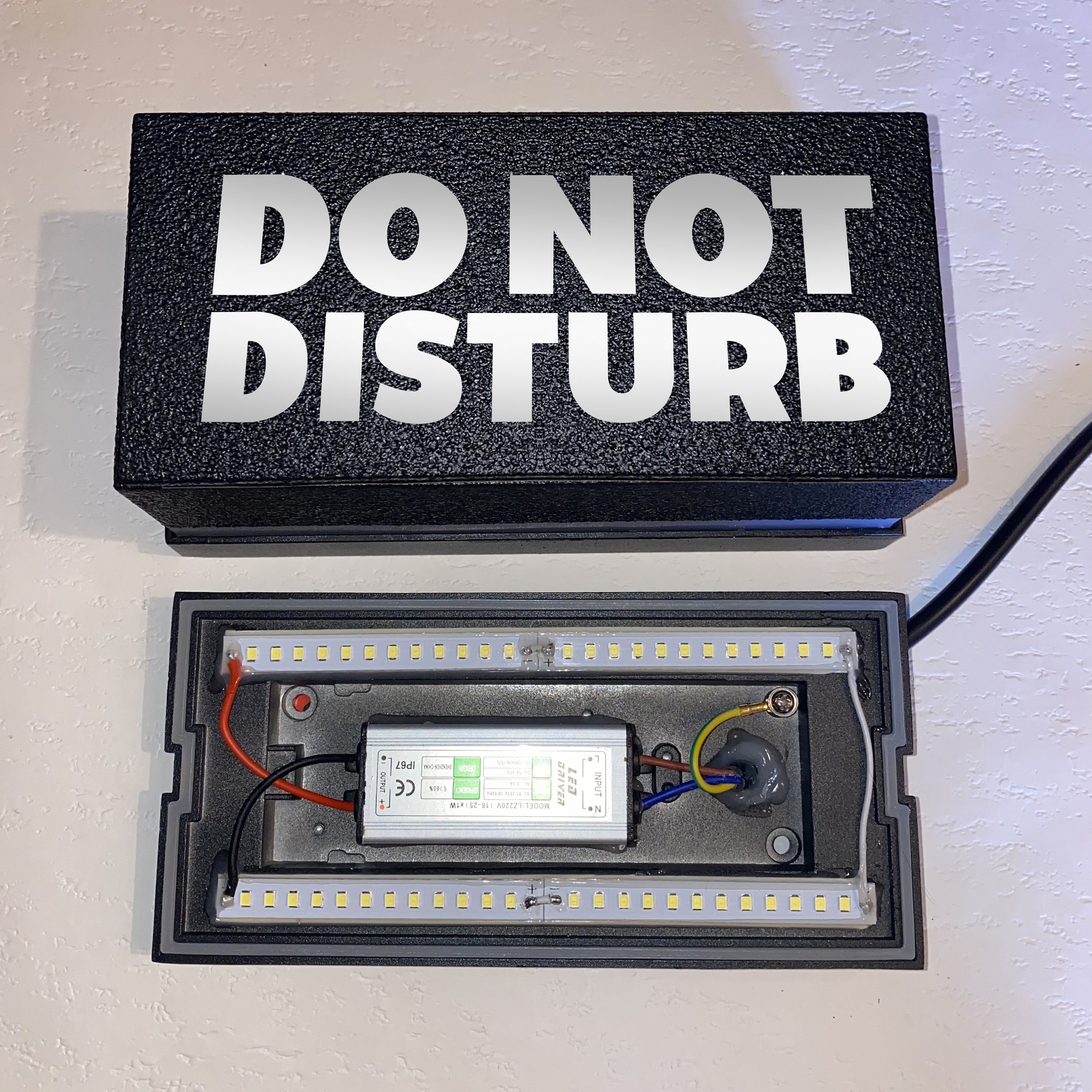 DO NOT DISTURB Sign Led Night Light Mood Lamp Lighting Illuminated Sign ...