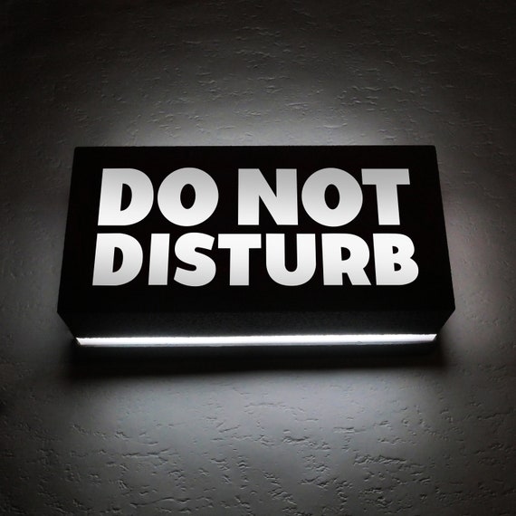 DO NOT DISTURB Sign Led Night Light Ambient Lamp Lighting - Etsy Australia