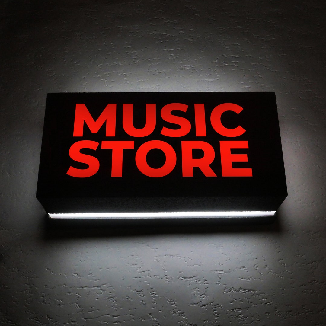 MUSIC STORE Sign Led Wall Light Mood Lamp Lighting Luminous Sign - Etsy