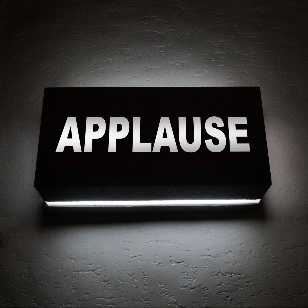 APPLAUSE Sign Led Wall Light Mood Lamp Lighting Wall Light Illuminated ...