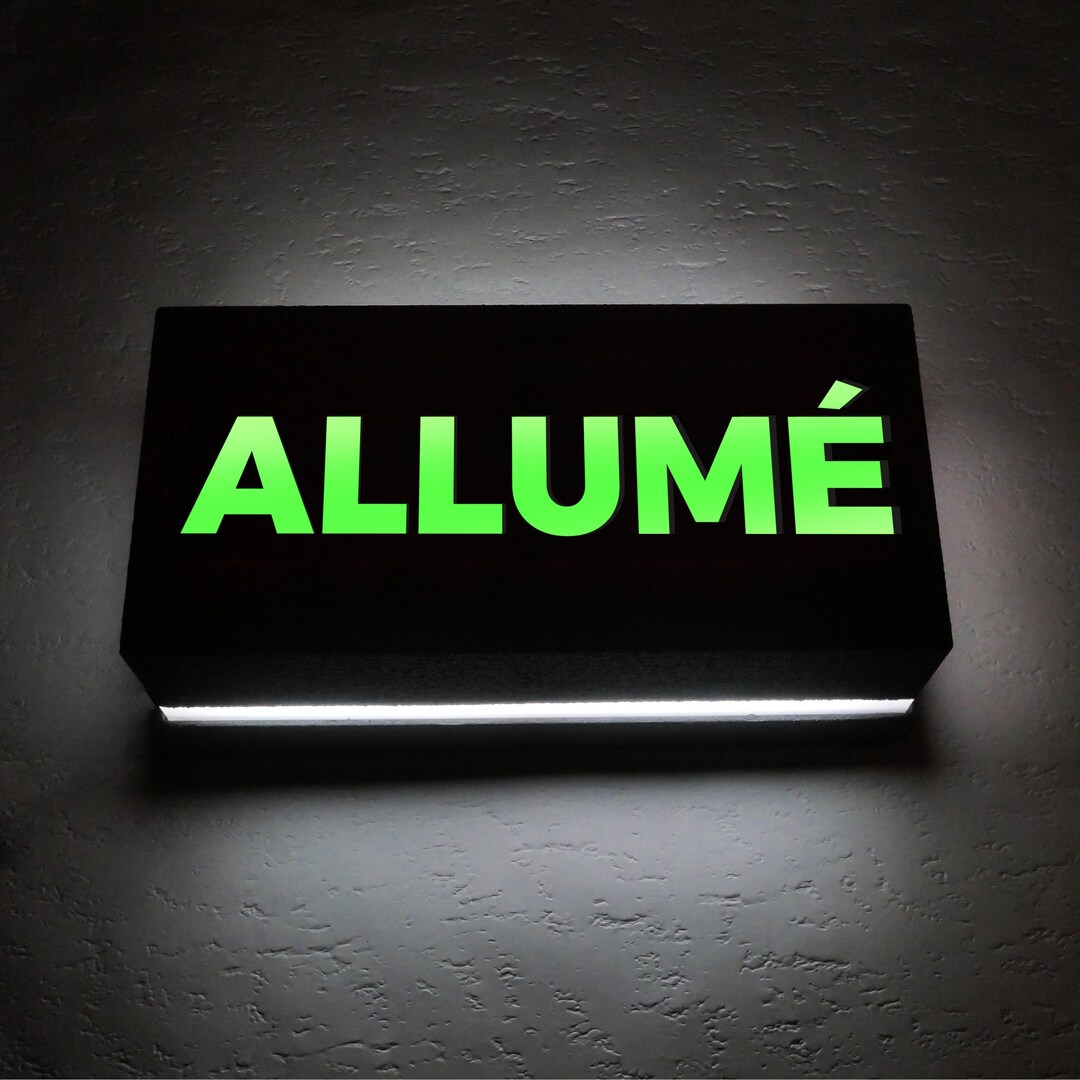 ALLUMER LED Sign Night Light, Mood Lamp, Wall Sconce - Illuminated Sign ...