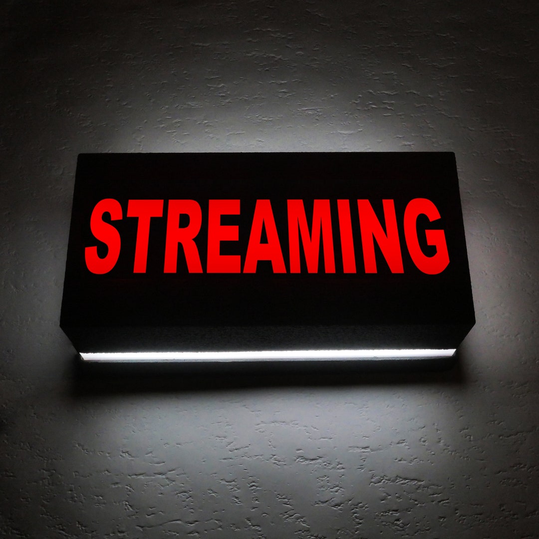 STREAMING Sign Led Wall Light Mood Lamp Ambient Lighting - Etsy