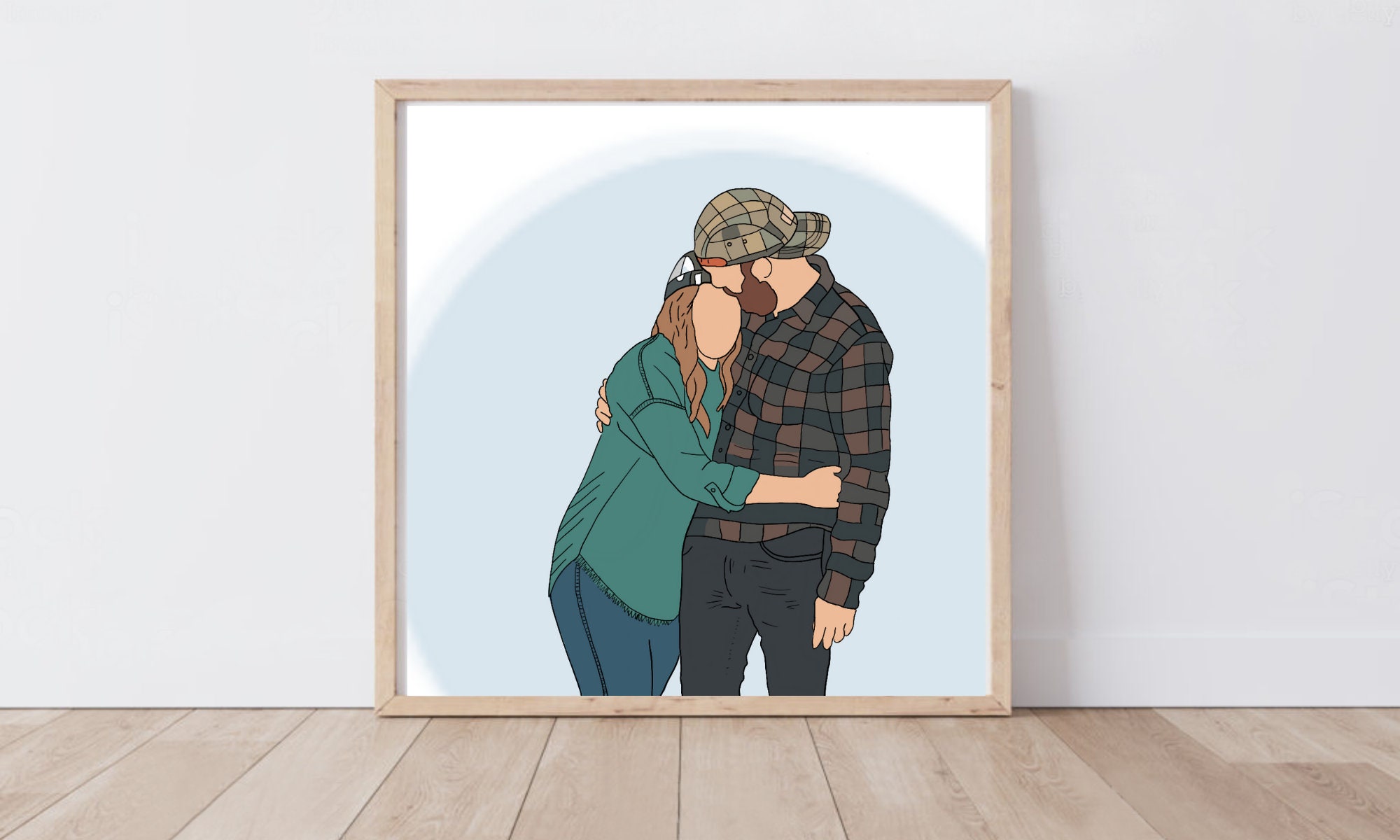 Custom Digital Engagement Portrait - Etsy